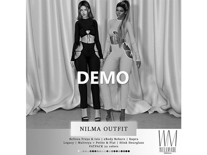 Second Life Marketplace - [WellMade] Nilma Outfit DEMO